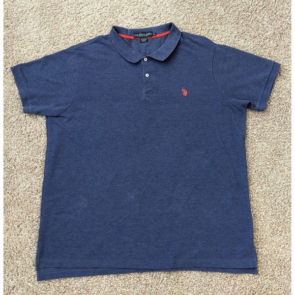 Us Polo Assn Shirts Mens Blue Us Polo Assn Short Sleeve Polo Shirt 8001